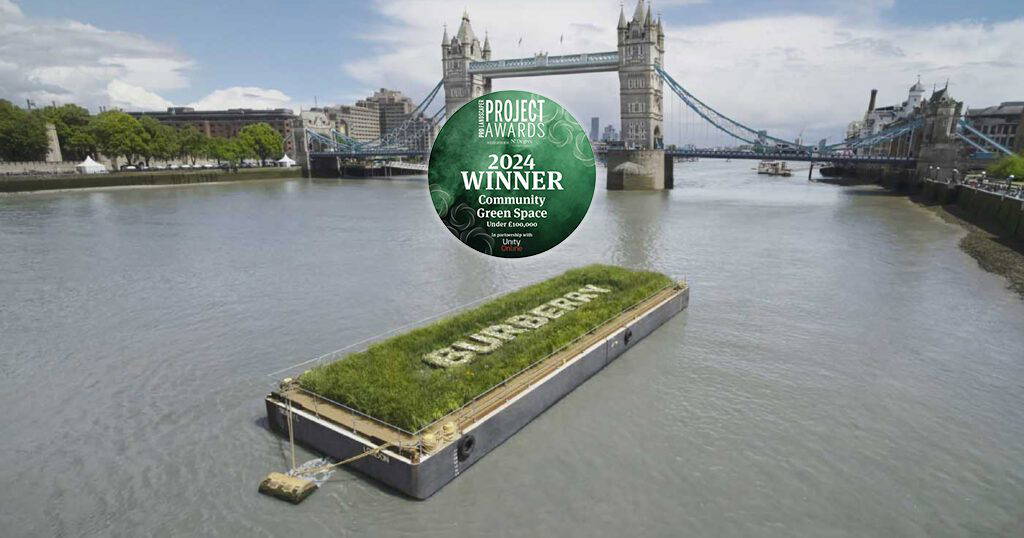 The Burberry Superbloom Floating Meadow | Tower Bridge